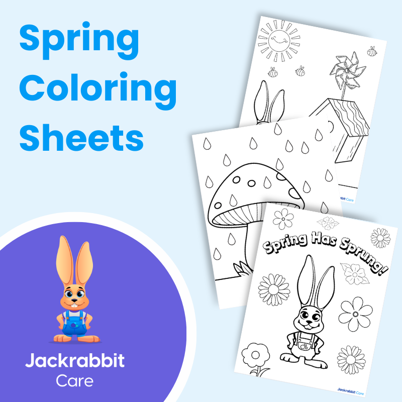 Spring Coloring Sheets - Jackrabbit Care